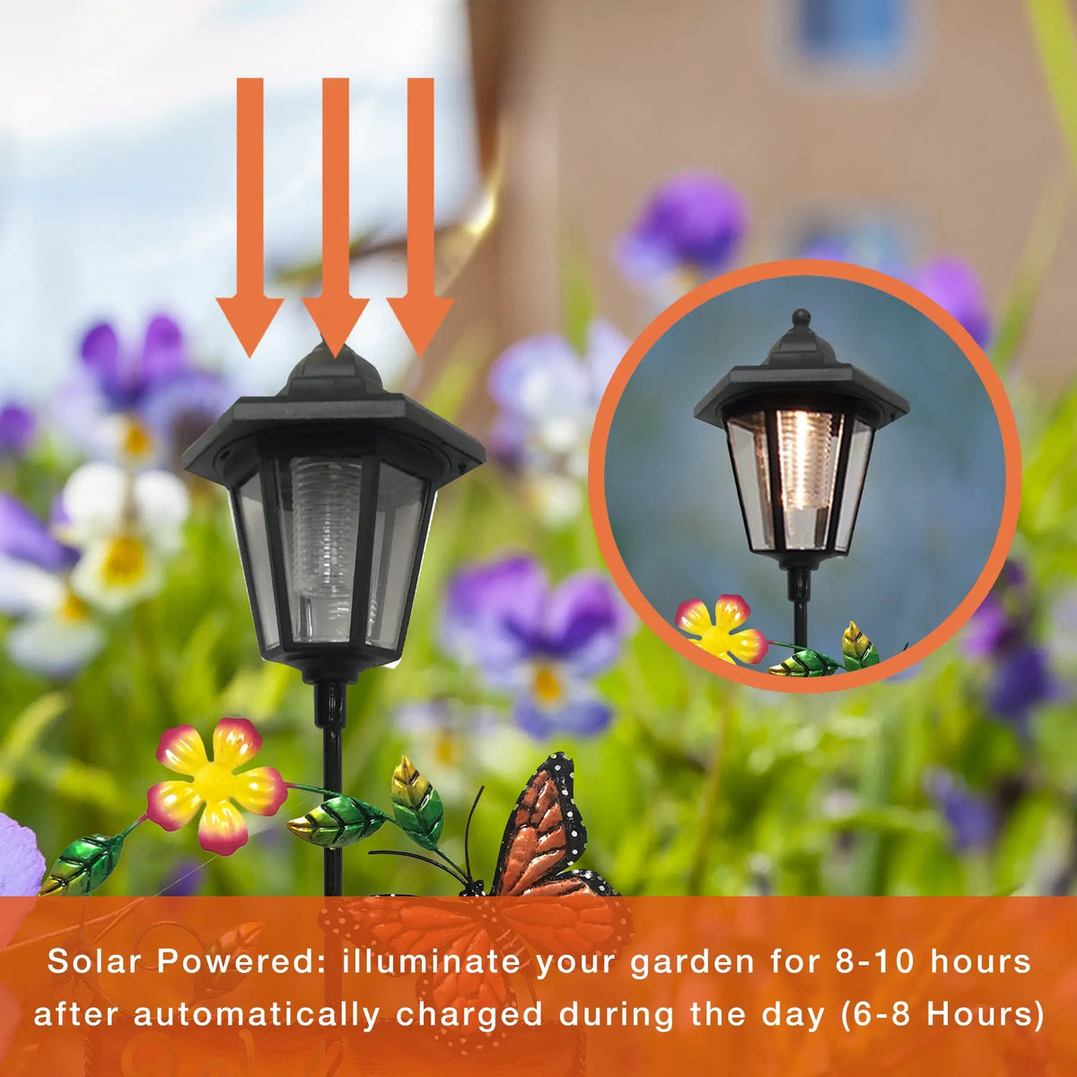 Monarch Butterfly Welcome Sign Solar Stake Light – ShopFGI